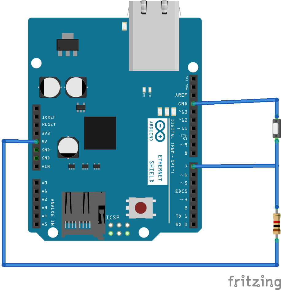 Arduino Ethernet Shield Read Switch Example Electronic Projects